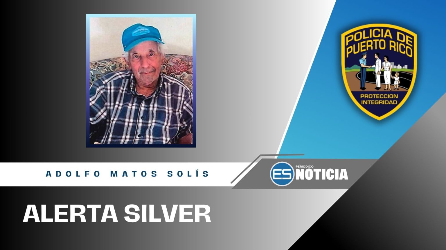 Activan 'Alerta Silver' para dar con paradero de Adolfo Matos